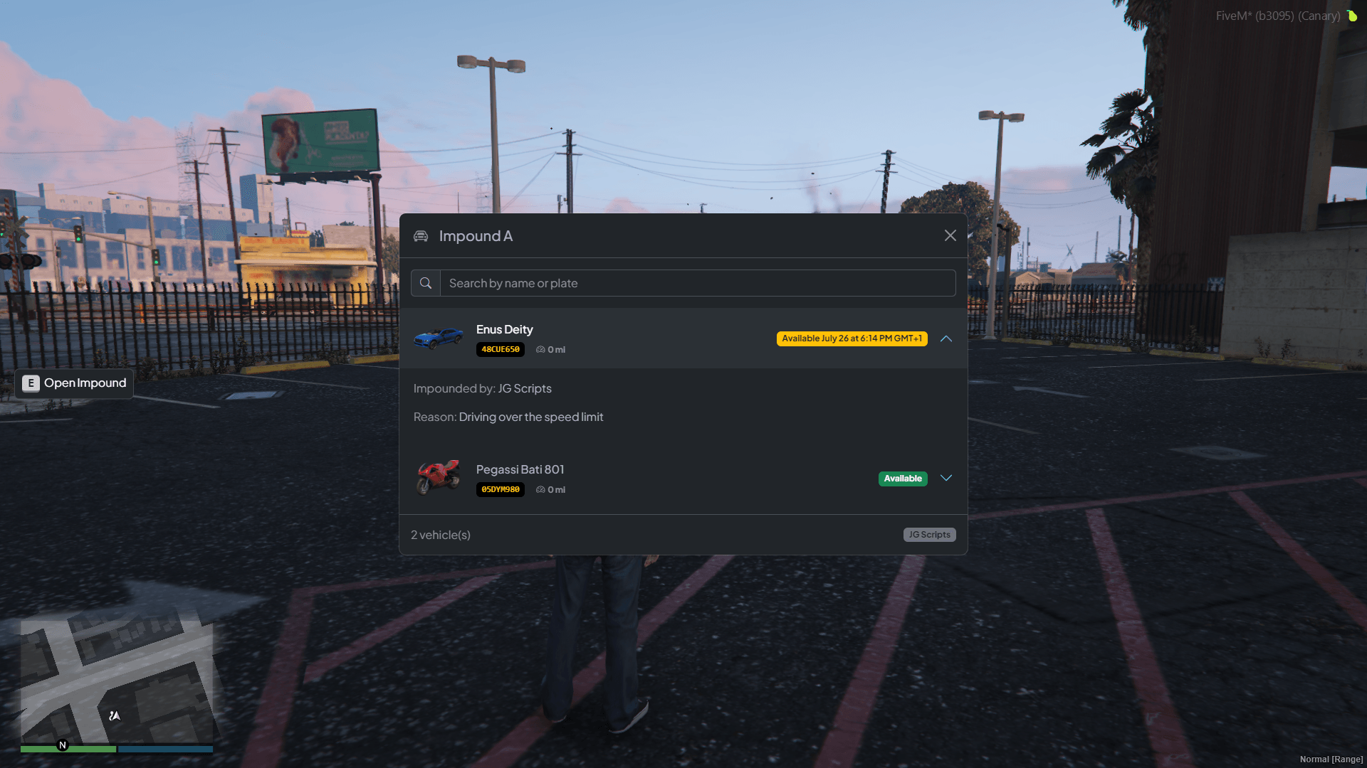 Advanced Garages v3 | JG Scripts | QBCore, Qbox & ESX FiveM Scripts