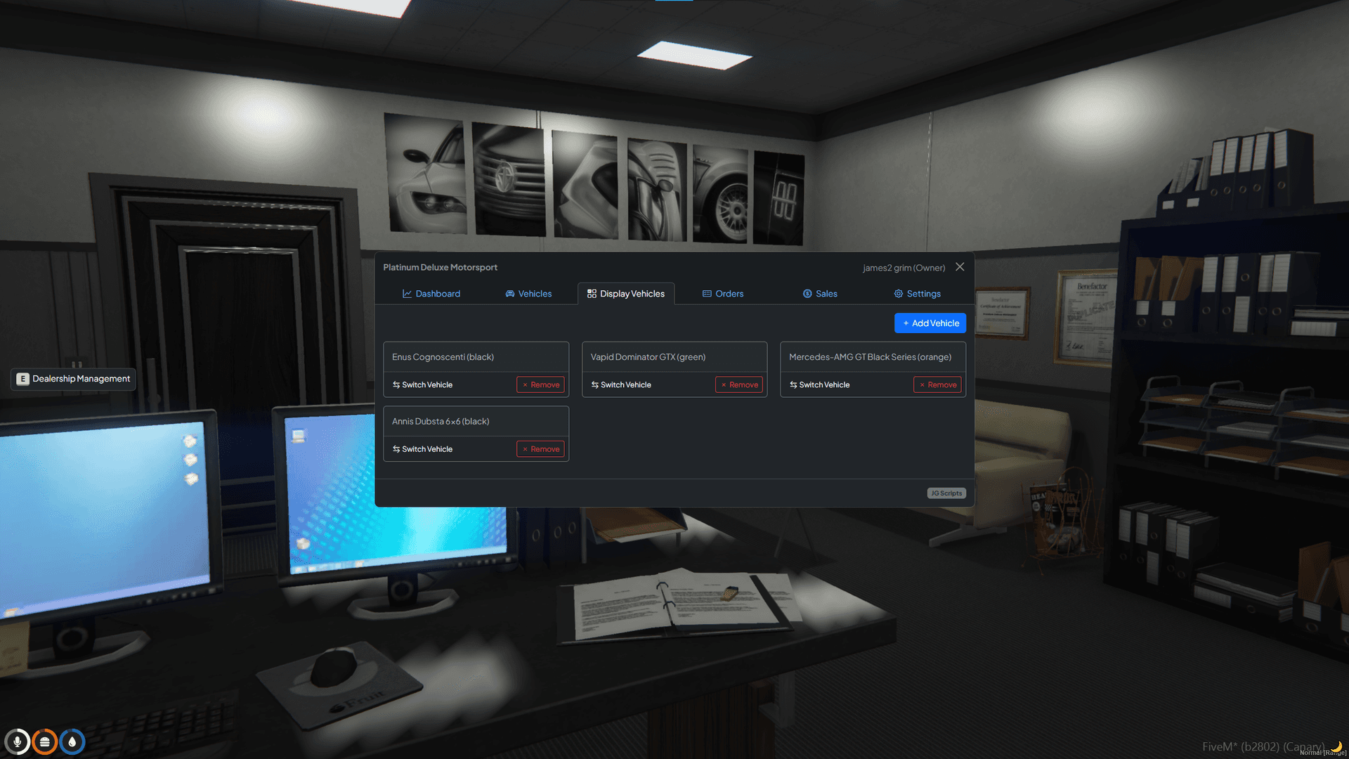 Dealerships | JG Scripts | QBCore, Qbox & ESX FiveM Scripts