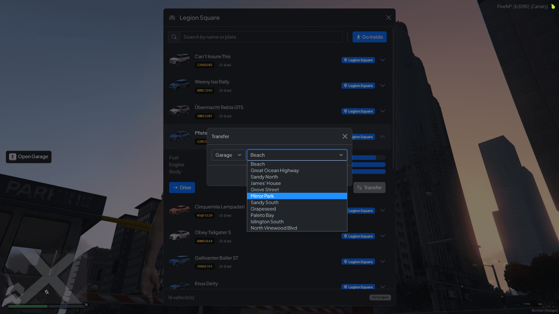 Advanced Garages v3 | JG Scripts | QBCore, Qbox & ESX FiveM Scripts